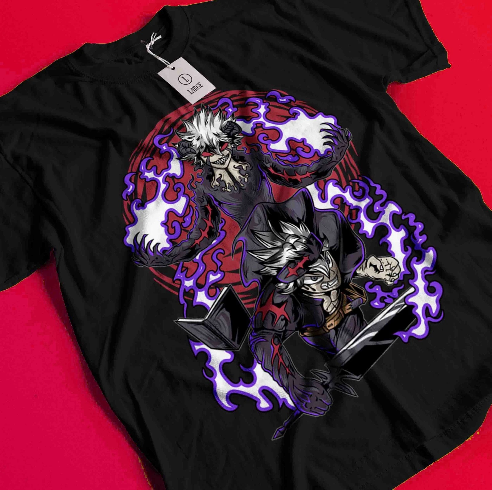 Asta Yuno T-shirt Black Clover Anime Manga Asta Girl Gifts Black Shirt ...