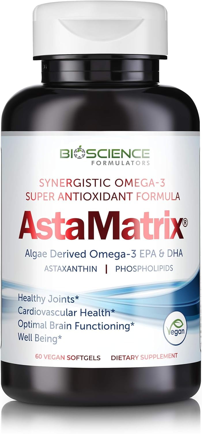 AstaMatrix Algal Omega 3 DHA EPA Astaxanthin Phospholipids Vegan ...