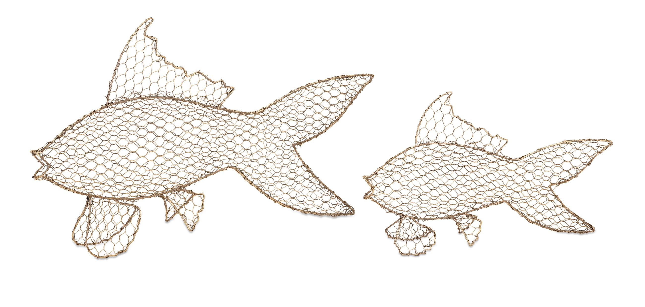 Astaire Gold Metal Fish - Set of 2 - Walmart.com