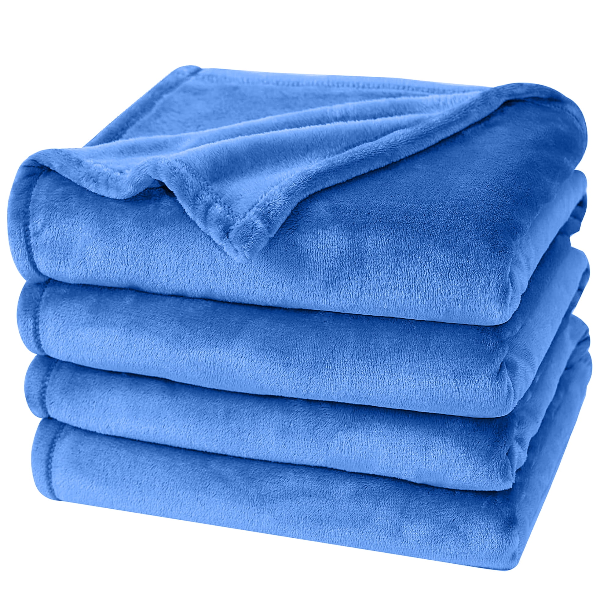 Astarin Blue Fleece Queen Size Blanket for Couch&Bed - Lightweight Soft ...