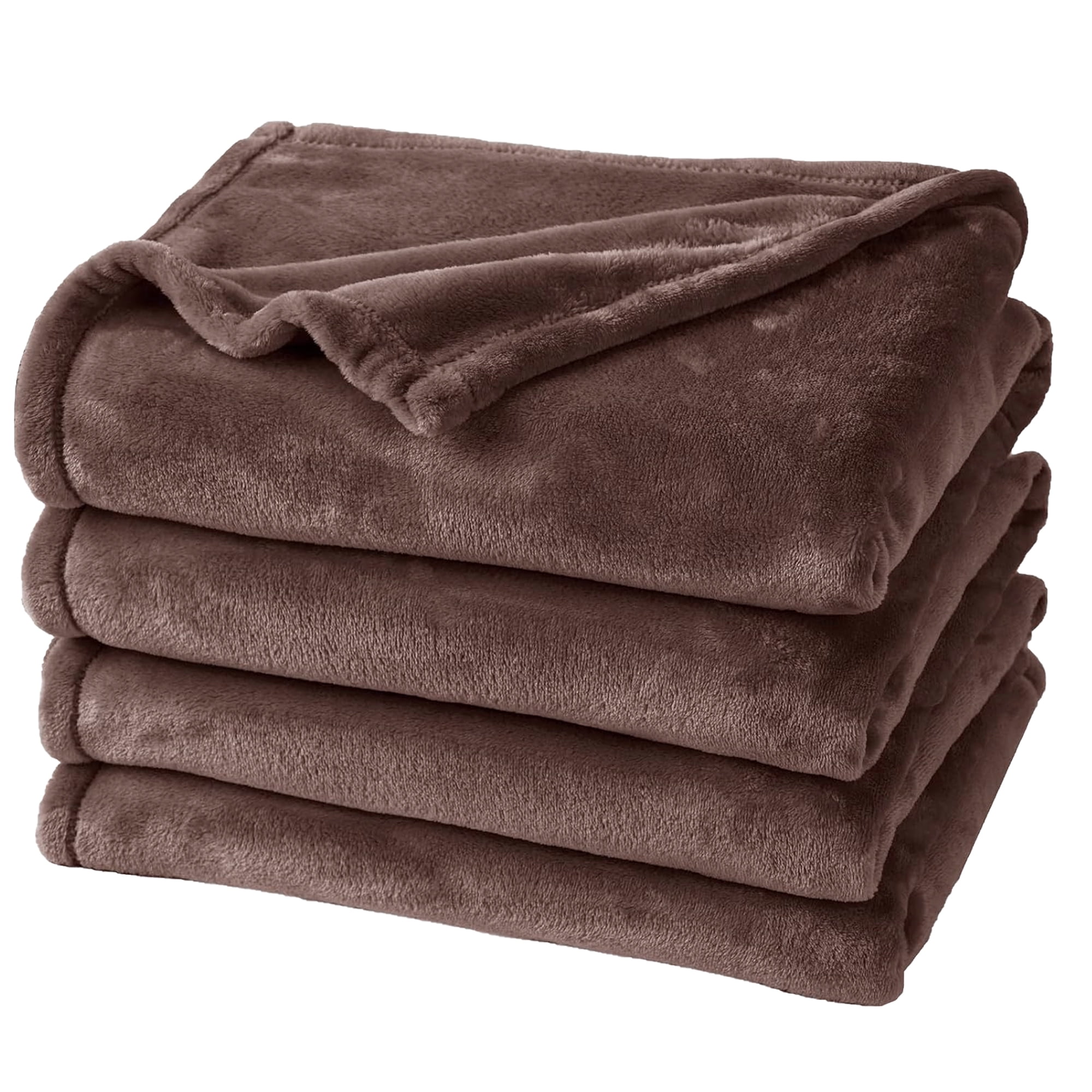 Astarin Coffee Fleece Twin Size Blanket for Couch&Bed - Lightweight ...