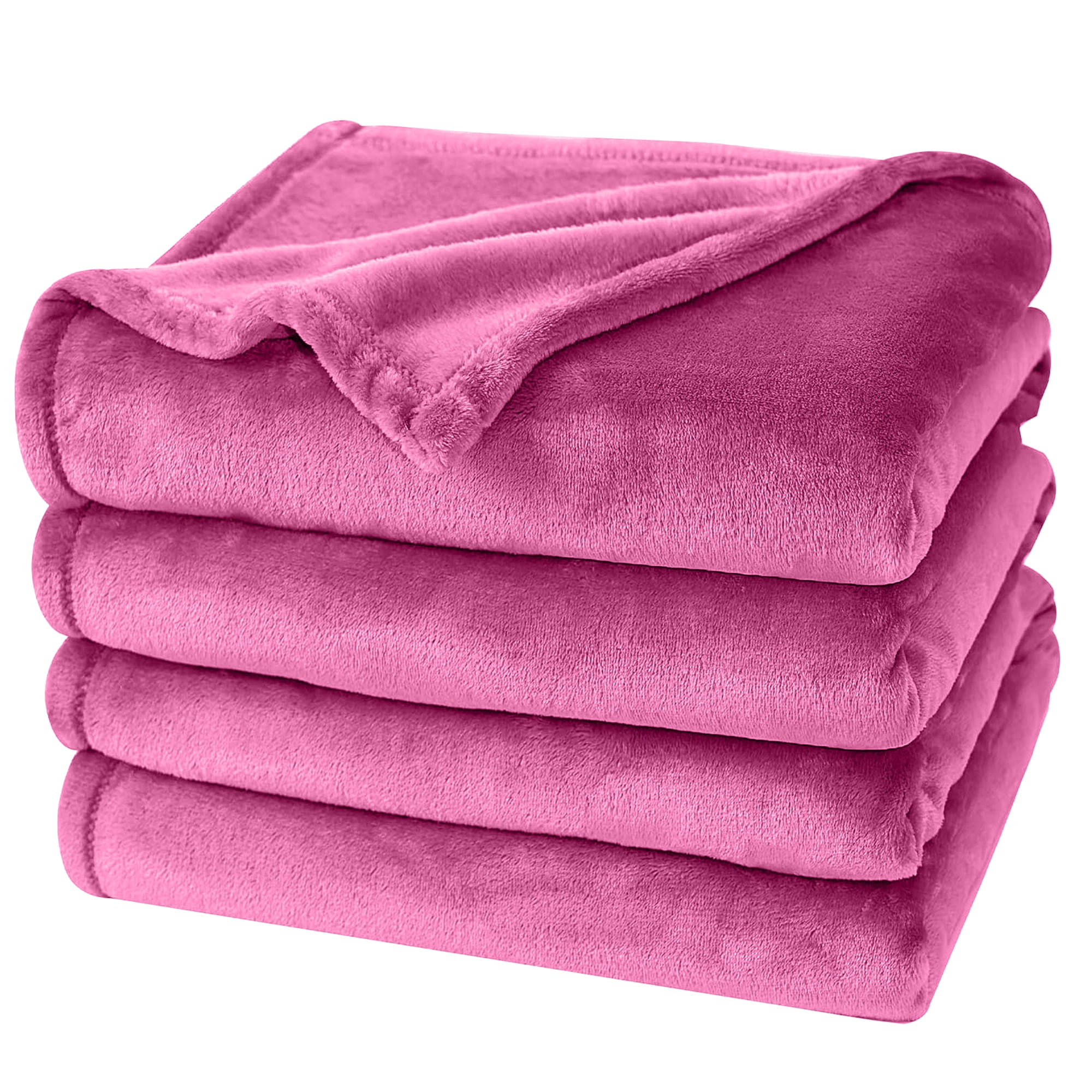 Astarin Pink Fleece Throw Blanket for Couch&Bed - Lightweight Soft ...