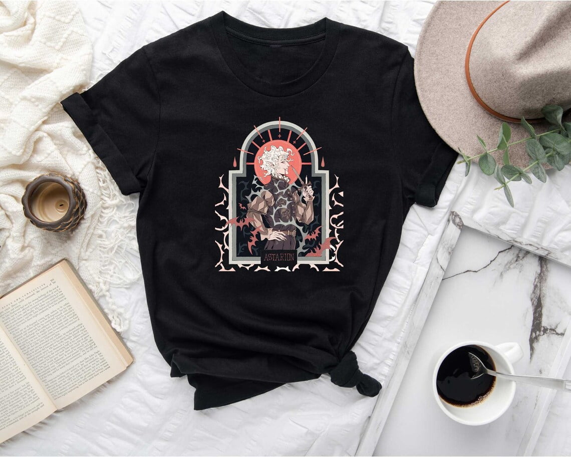 Astarion Baldur's Gate 3 Fan Tshirt For Gamer,Minthara And Boo TShirt ...
