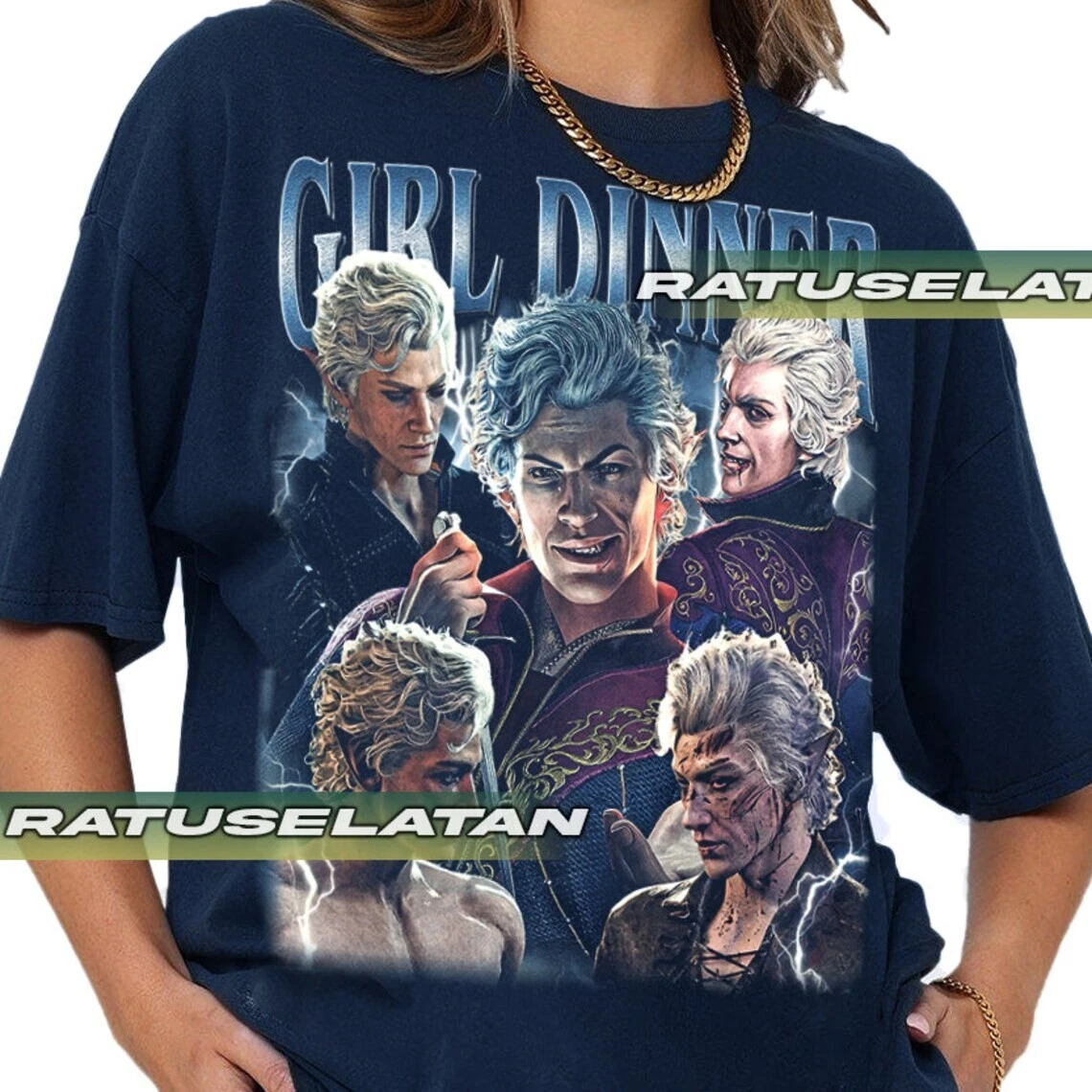 Astarion Baldur's Gate 3 Girl Dinner Unisex T-Shirt Gift For Women and ...