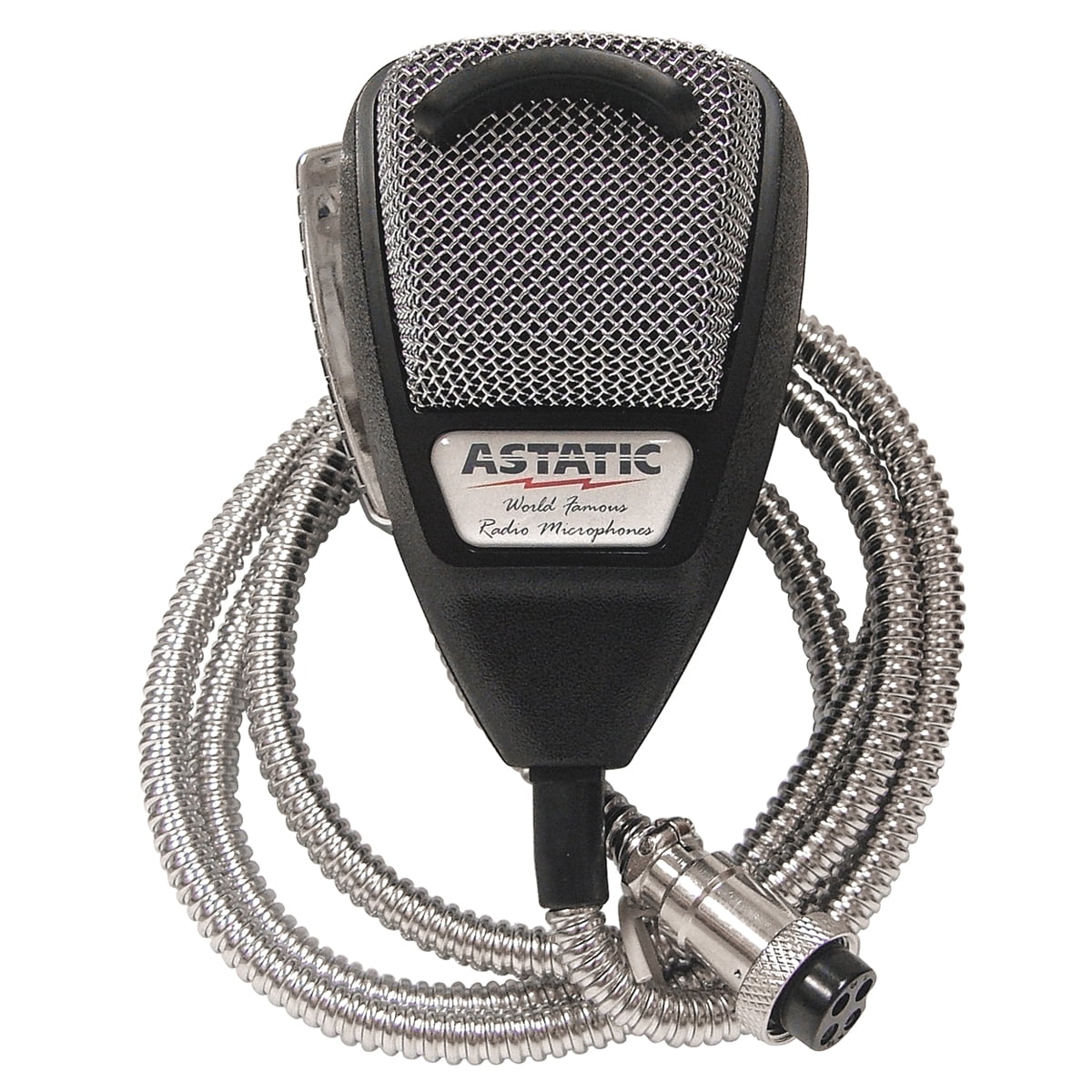 Astatic 636LSE 4-Pin Microphone, Silver Edition - Walmart Business Supplies