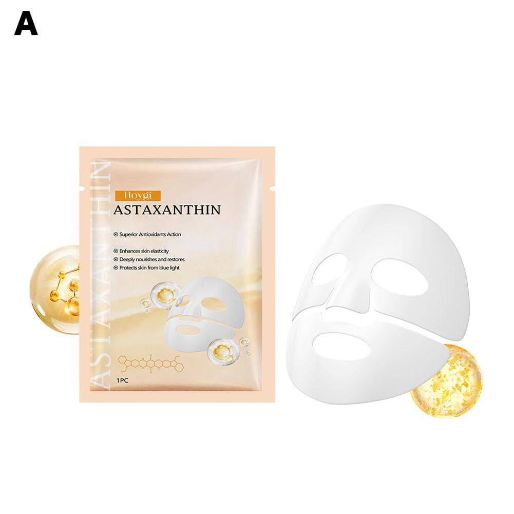 Astaxanthin Hyaluronic Acid Extract Mask 4pcs (Even Skin Tone ...