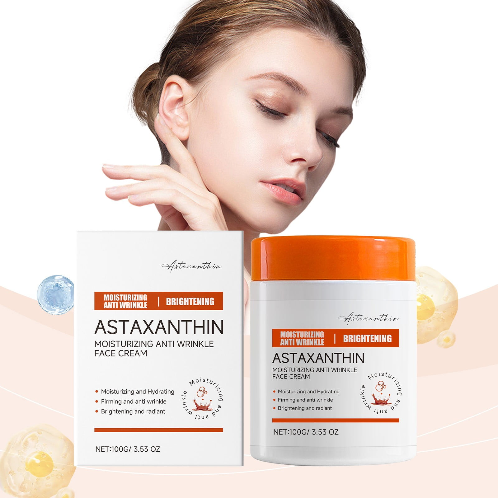 Astaxanthin Moisturizer Facial Skin Moisturizing Moisturizing Care Skin ...