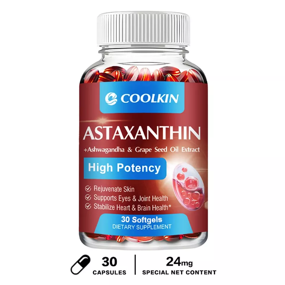 Astaxanthin - Promotes Cardiovascular,Joint & Eye Health, Accelerates ...