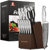 Hampton Signature™ Argentum Red - 14 Piece Knife Block Set, Forged ...