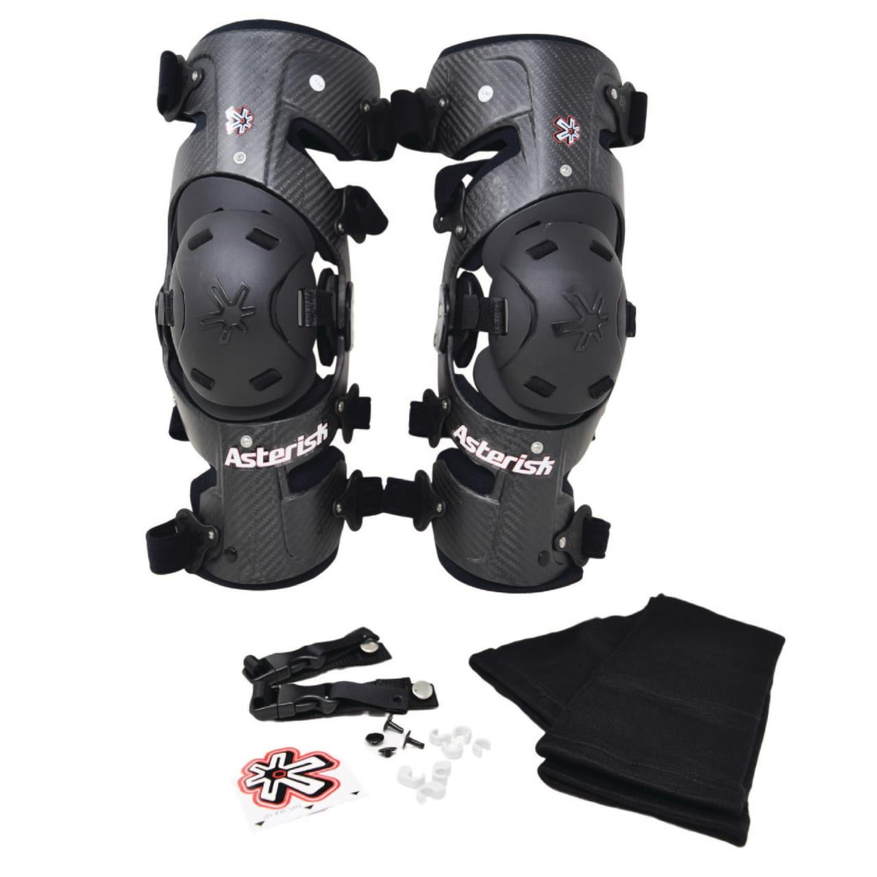 Asterisk Carbon Cell Pro - Advanced Knee Protector Braces (Pair- Left ...