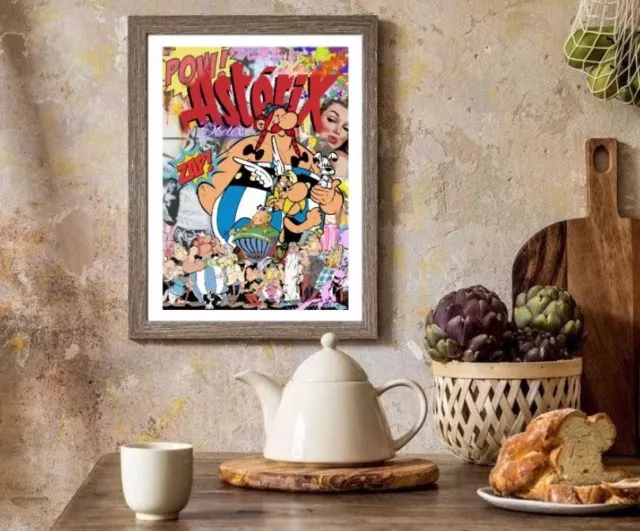 Asterix And Obelix Cartoon Comic Character Graffiti Poster/Print NO ...