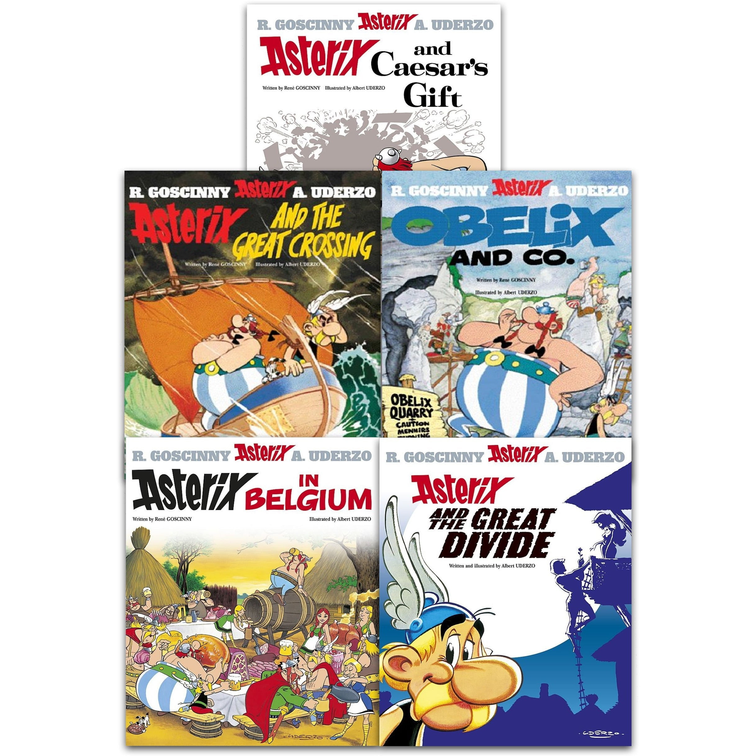 Asterix Series 5 Collection 5 Books Set (Book 21-25) (Asterix and Caesars Gift, Great Crossing ...