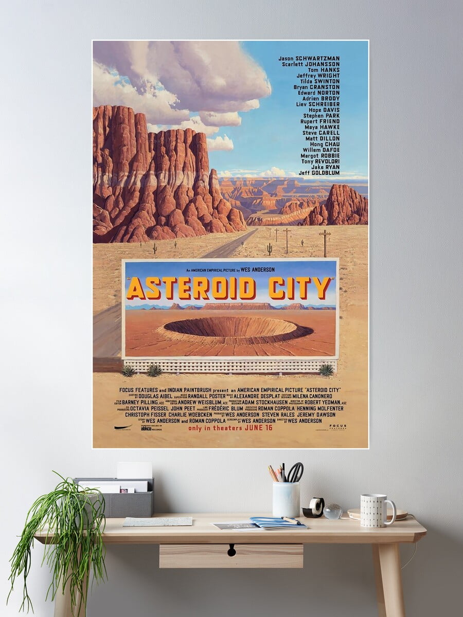 Asteroid City Poster Wall Art, Modern Wall Decor For Living Room ...