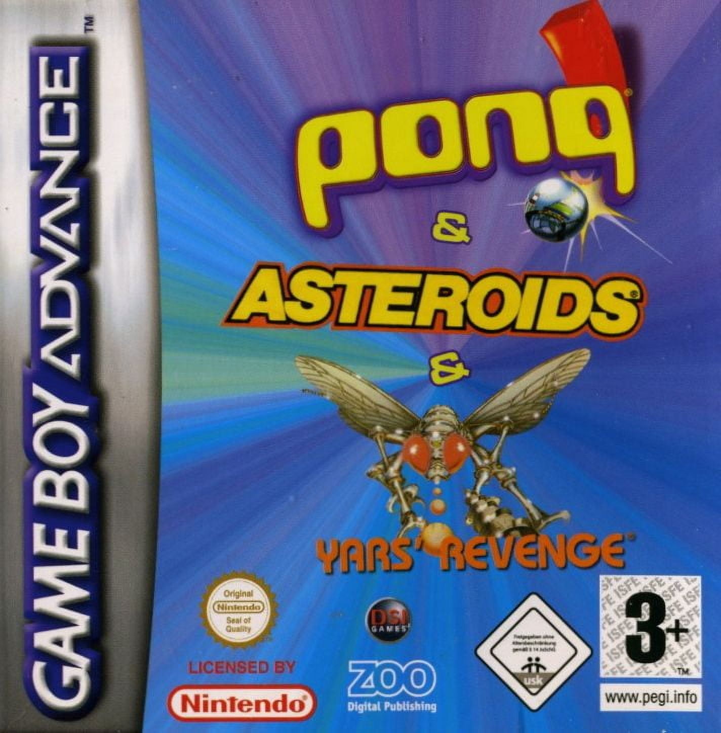 Pre-Owned Asteroids / Pong / Yars' Revenge - Nintendo Gameboy Advance ...