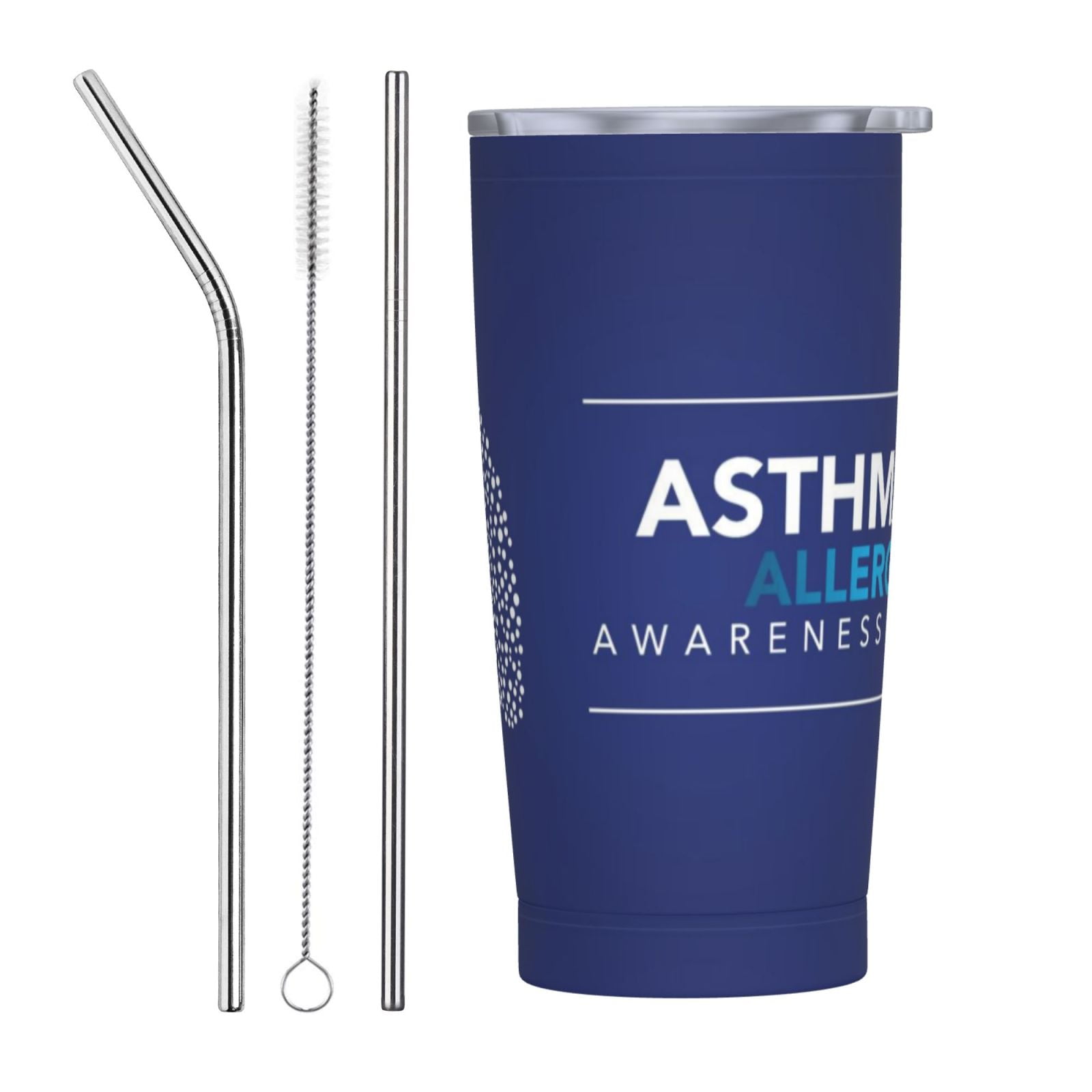 Asthma And Allergy Awareness Month 20oz Stainless Steel Thermal Cup ...