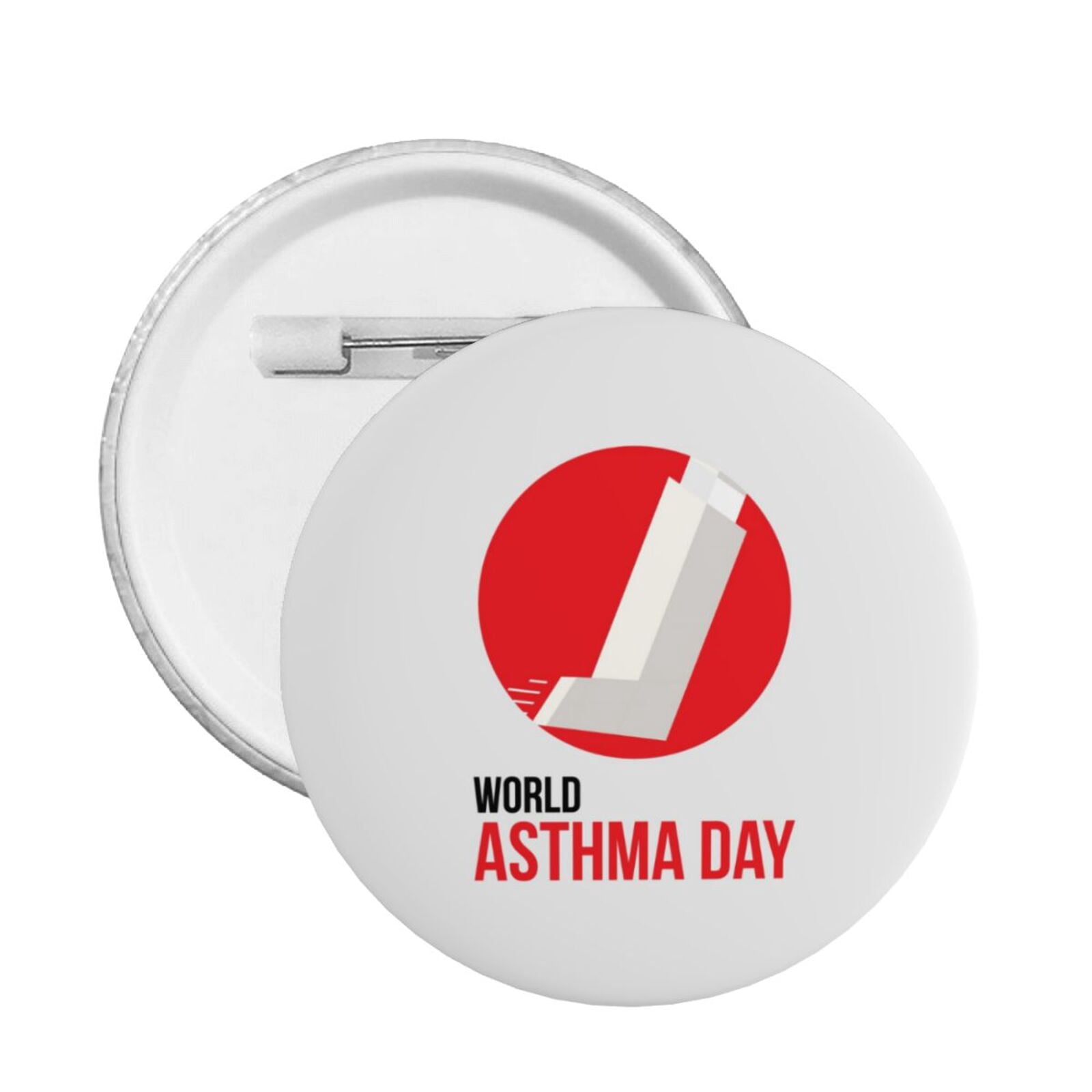 Asthma Awareness Day Circular Button Fashion Badge Decoration Backpack ...