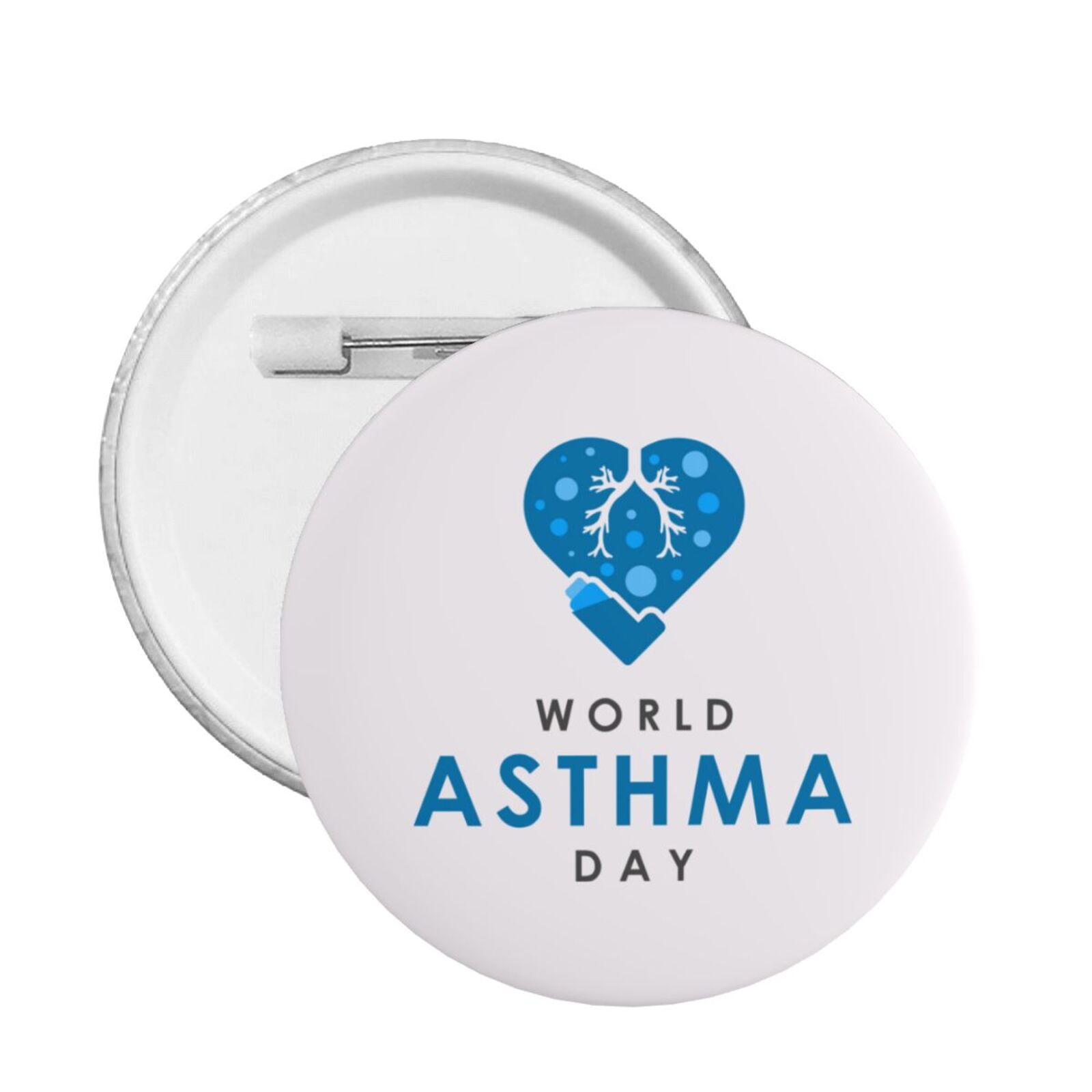 Asthma Awareness Day Circular Button Fashion Badge Decoration Backpack ...