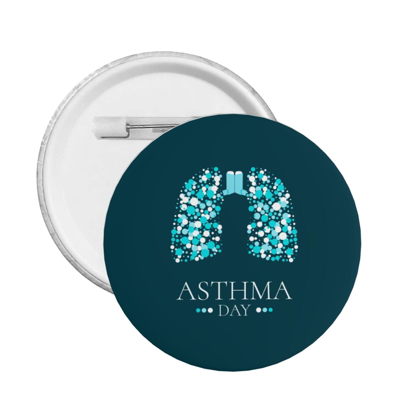 Asthma Awareness Day Circular Button Fashion Badge Decoration Backpack ...