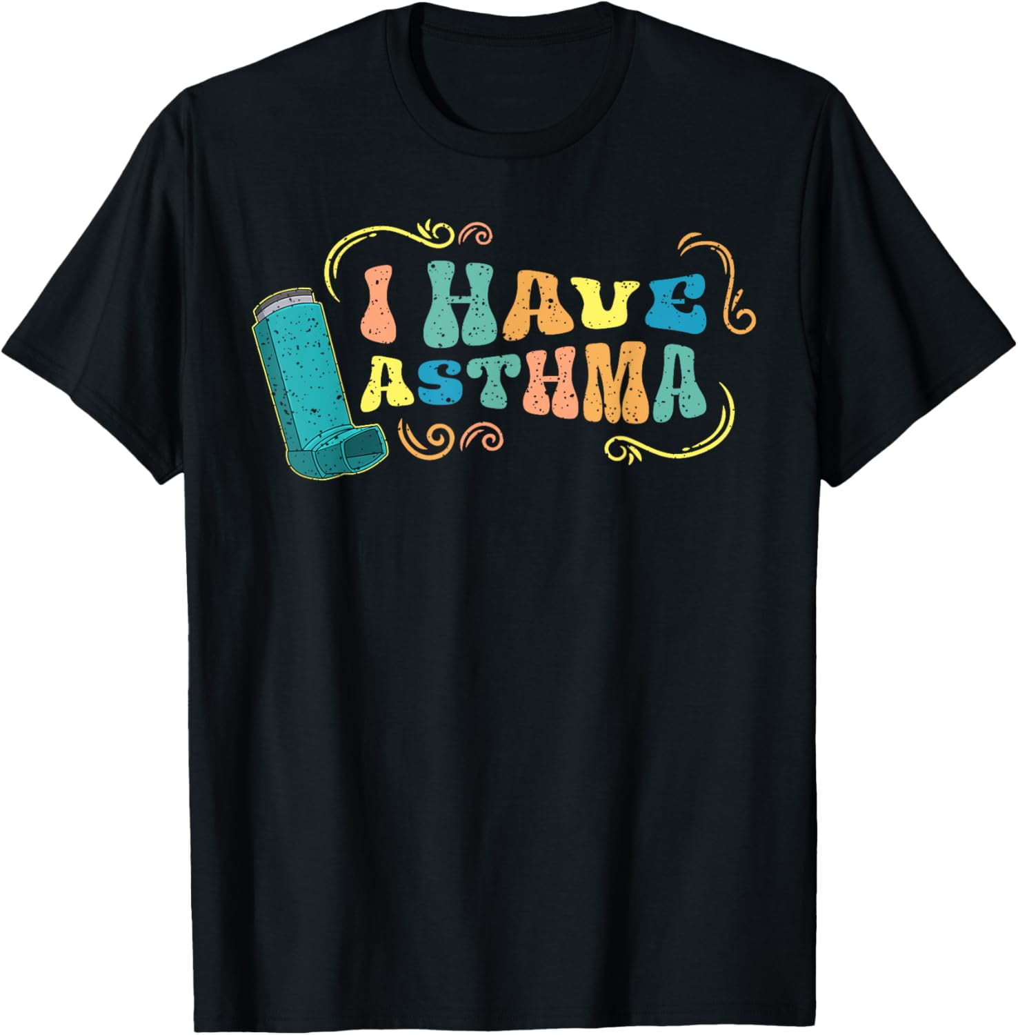 Asthma awareness inhalers wheezy breathing asthmatic allergy T-Shirt ...