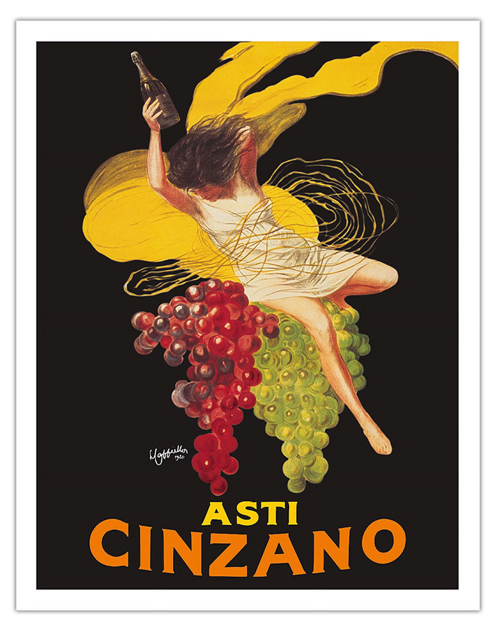 Asti Cinzano - Asti Spumante - Italian Sparkling White Wine - Vintage Advertising Poster by ...