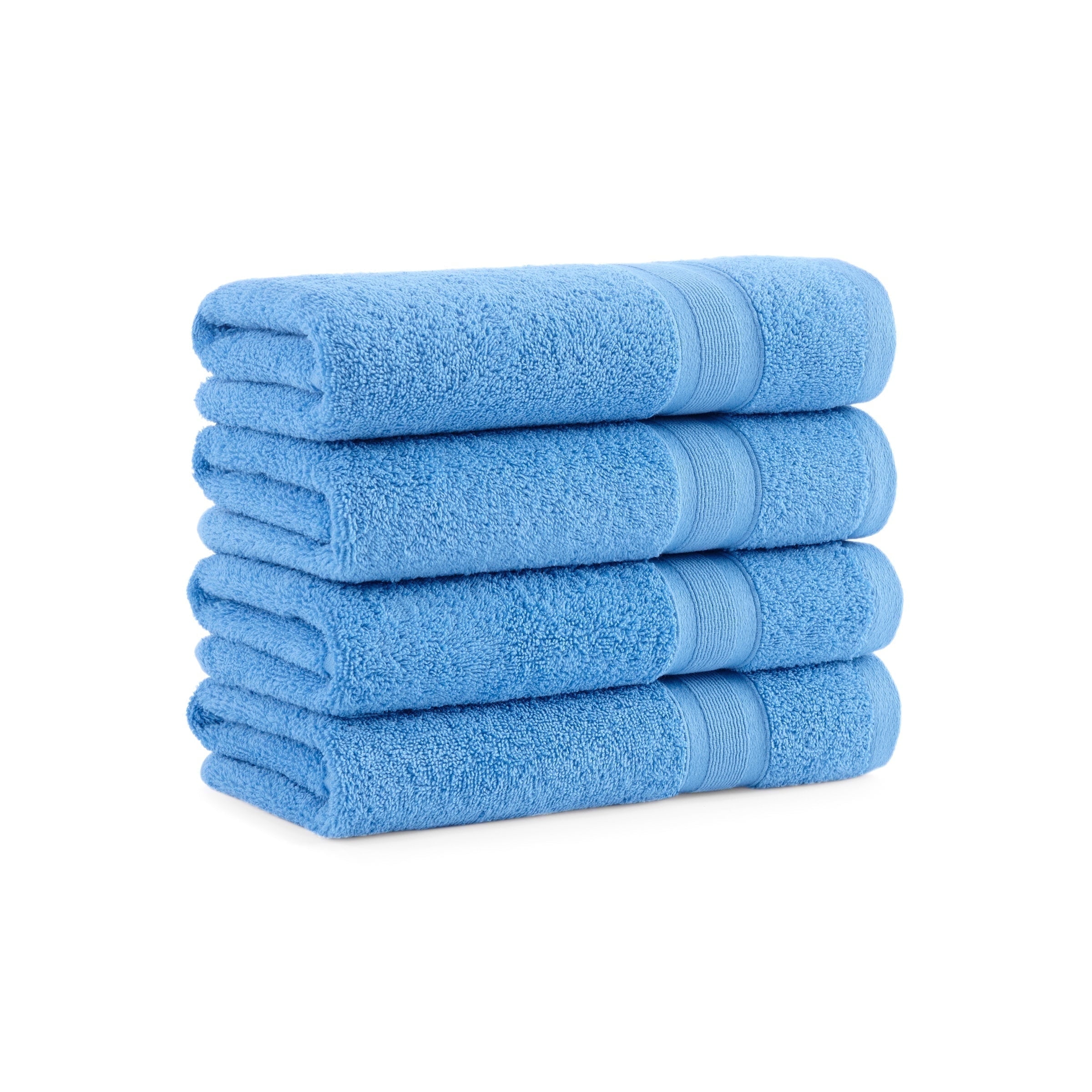 Aston & Arden Aegean Hand Towels (4 Pack), Recycled Turkish Cotton ...