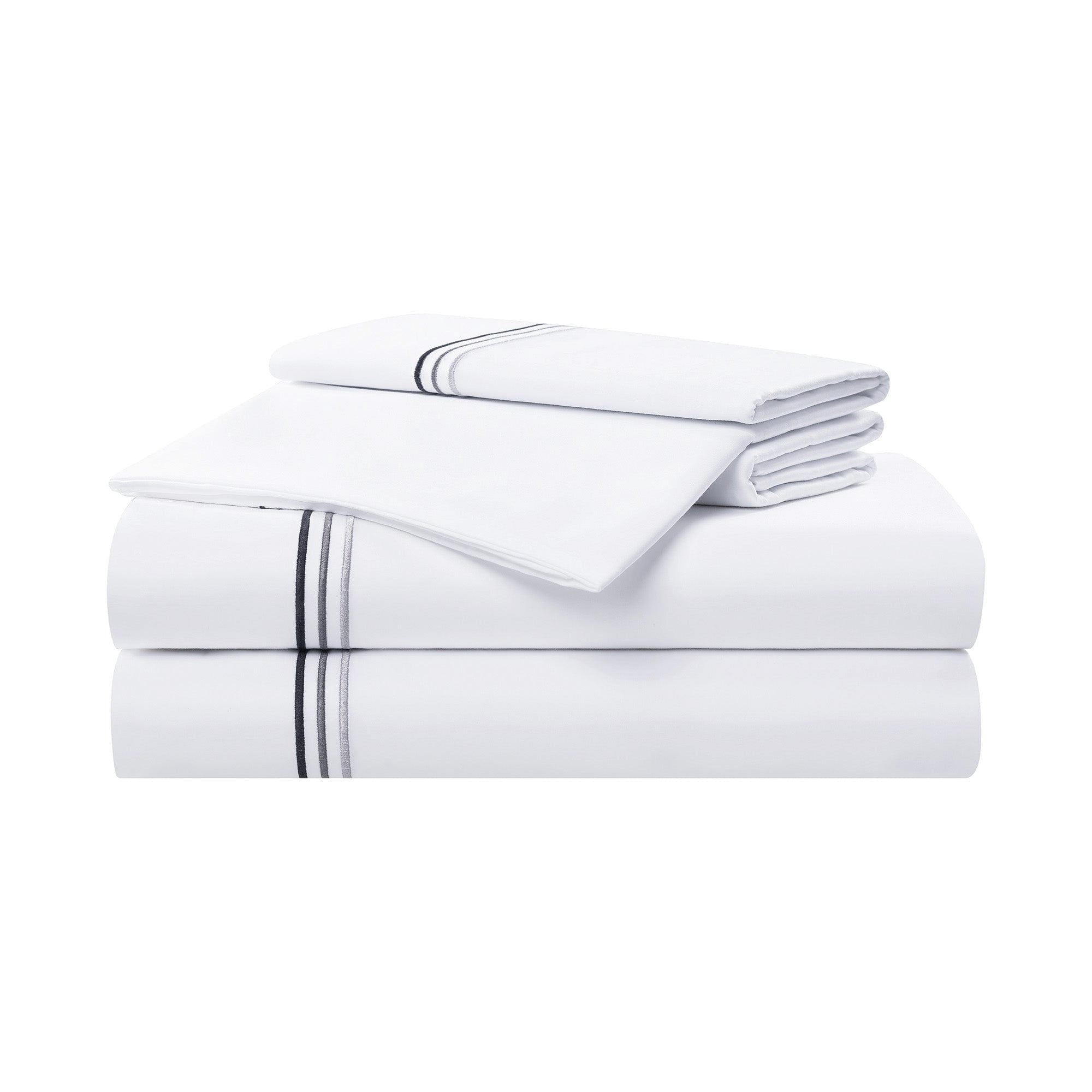 Aston & Arden Sateen 4-Piece Sheet Set (Twin Bed Size), Luxury 600 ...