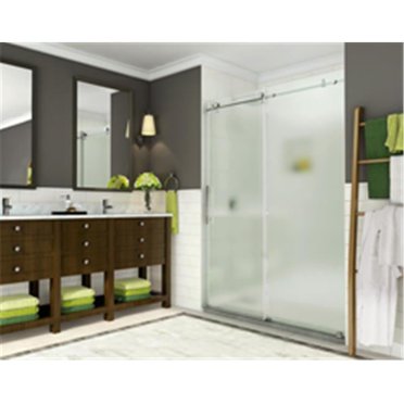 DreamLine Enigma Air 44-48 in. W x 76 in. H Frameless Sliding Shower Door in Satin Black ...