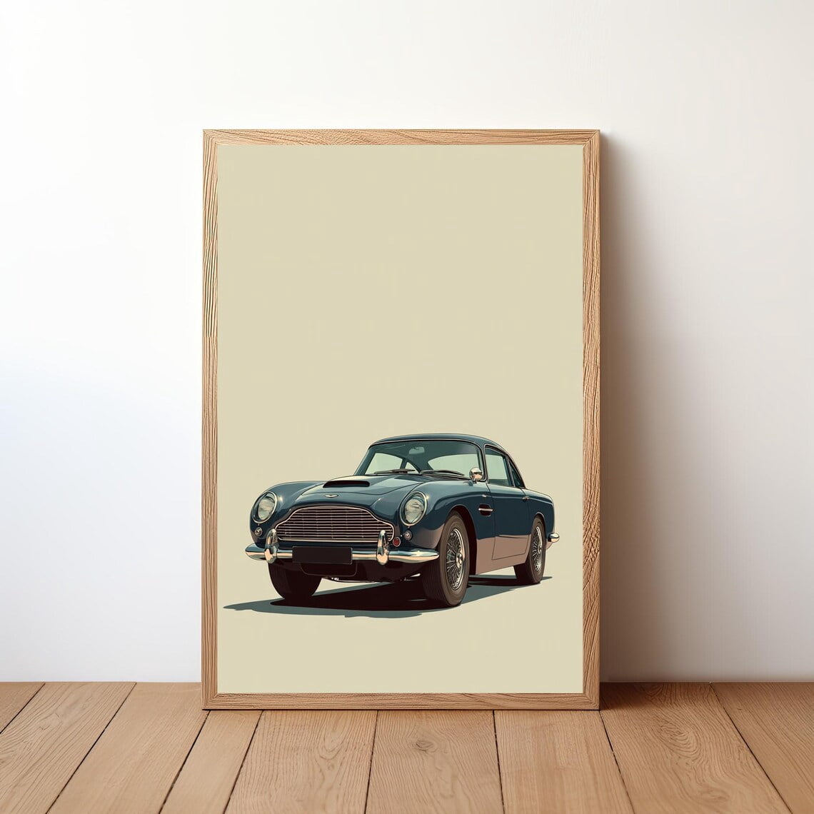 Aston DB5 Vintage British Sports Car Wall Art DB5 14, Unframed Poster ...