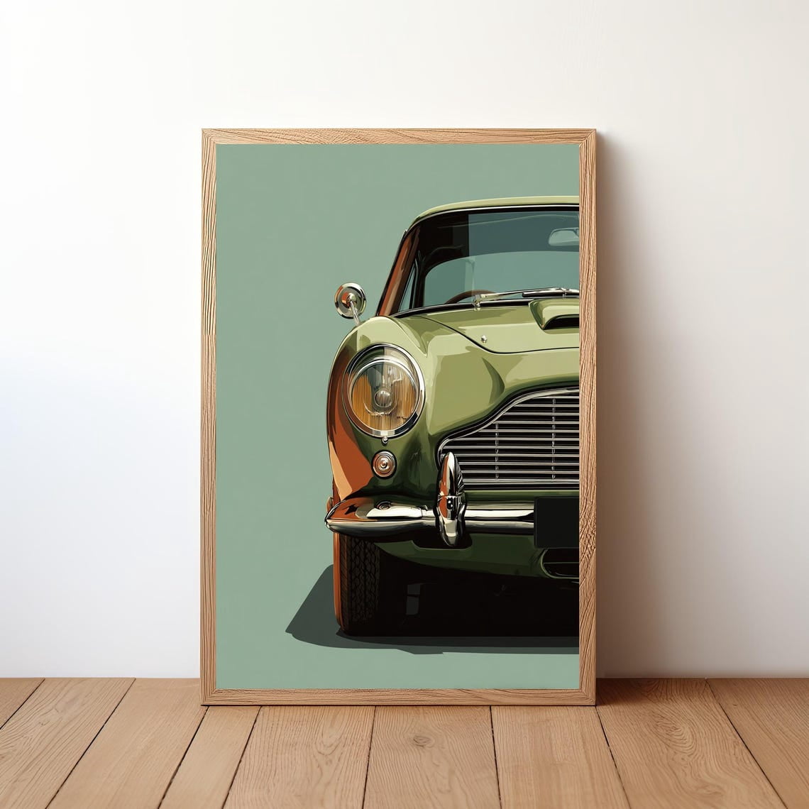 Aston DB5 Vintage British Sports Car Wall Art DB5 16, Unframed Poster ...