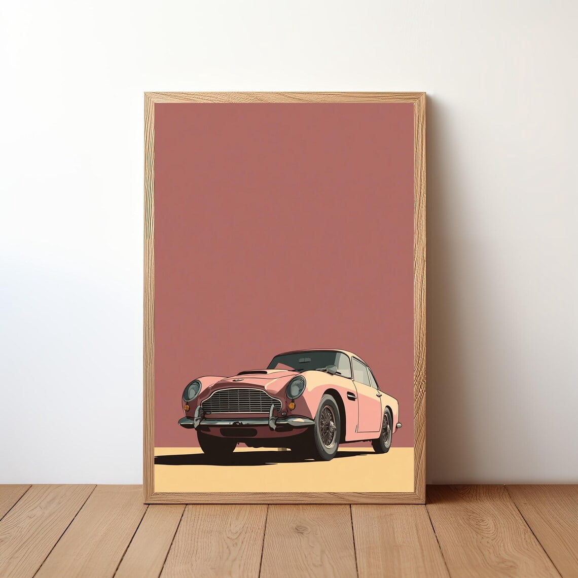 Aston DB5 Vintage British Sports Car Wall Art DB5 24, Unframed Poster ...