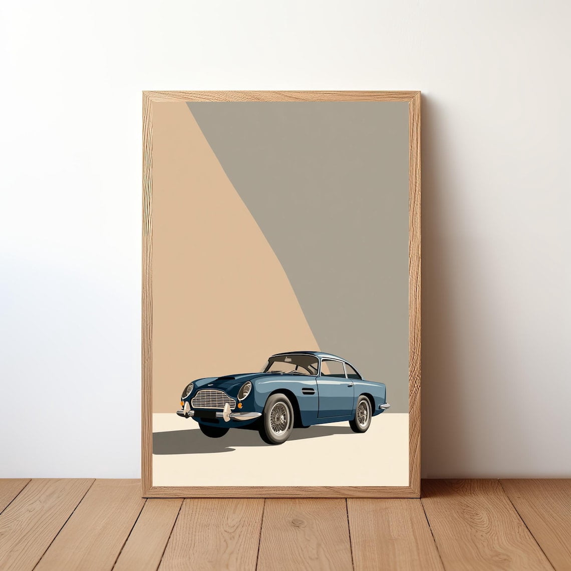 Aston DB5 Vintage British Sports Car Wall Art DB5 32, Stretched Canvas ...