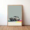 Aston DB5 Vintage British Sports Car Wall Art Fourth Version, Unframed ...