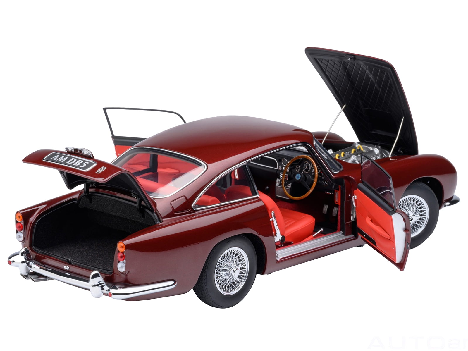Aston Martin DB5 RHD (Right Hand Drive) Dubonnet Rosso Red Metallic 1/ ...