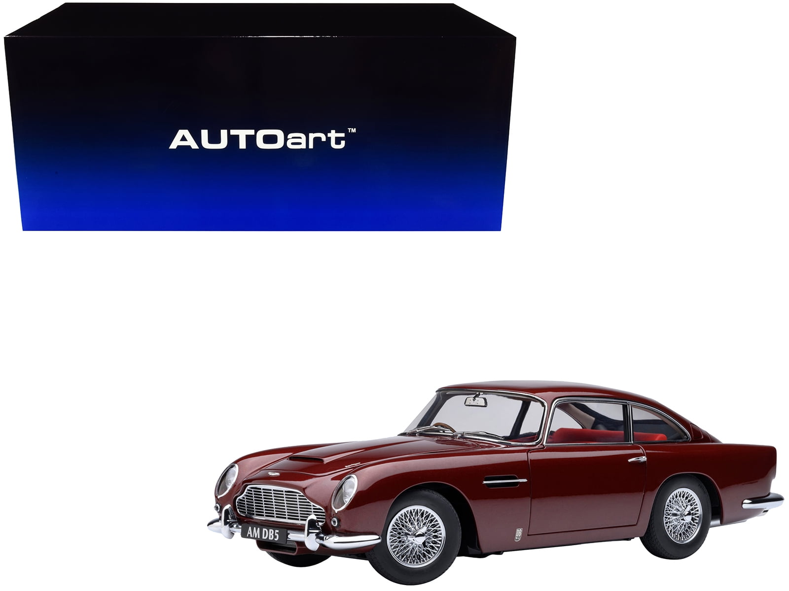 Aston Martin DB5 RHD (Right Hand Drive) Dubonnet Rosso Red Metallic 1/ ...