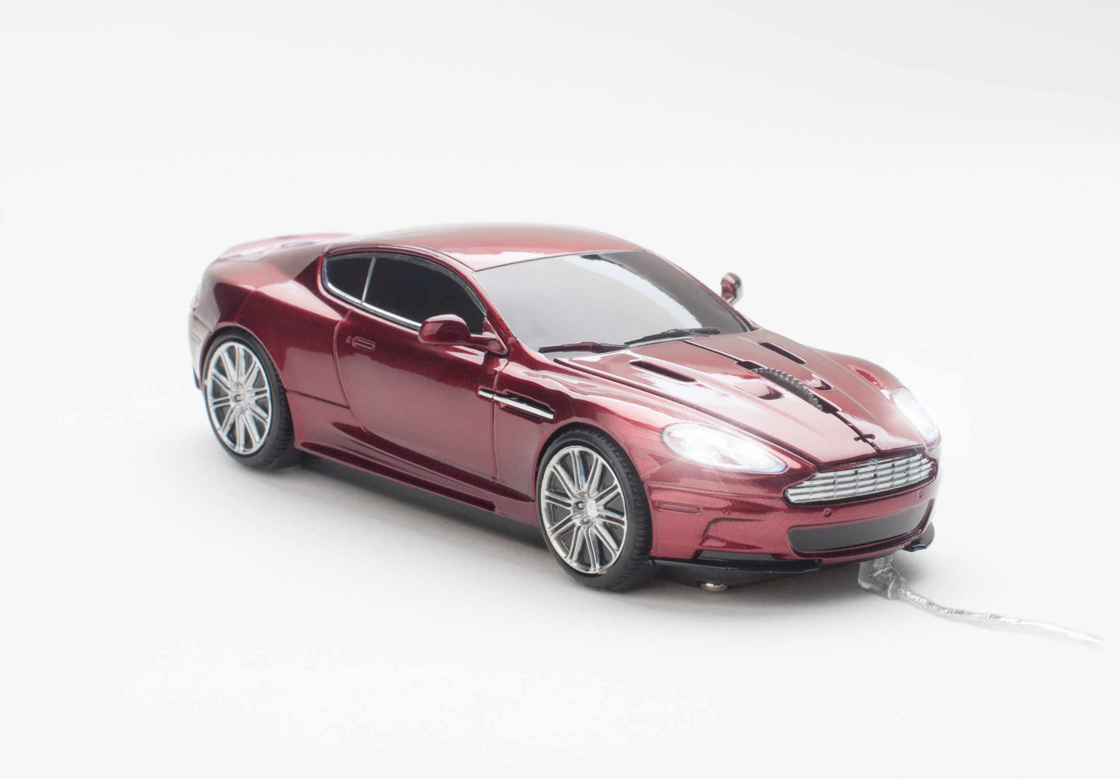 Aston Martin DBS Wired Optical Click Car Mouse, Magnum Red - Walmart.com