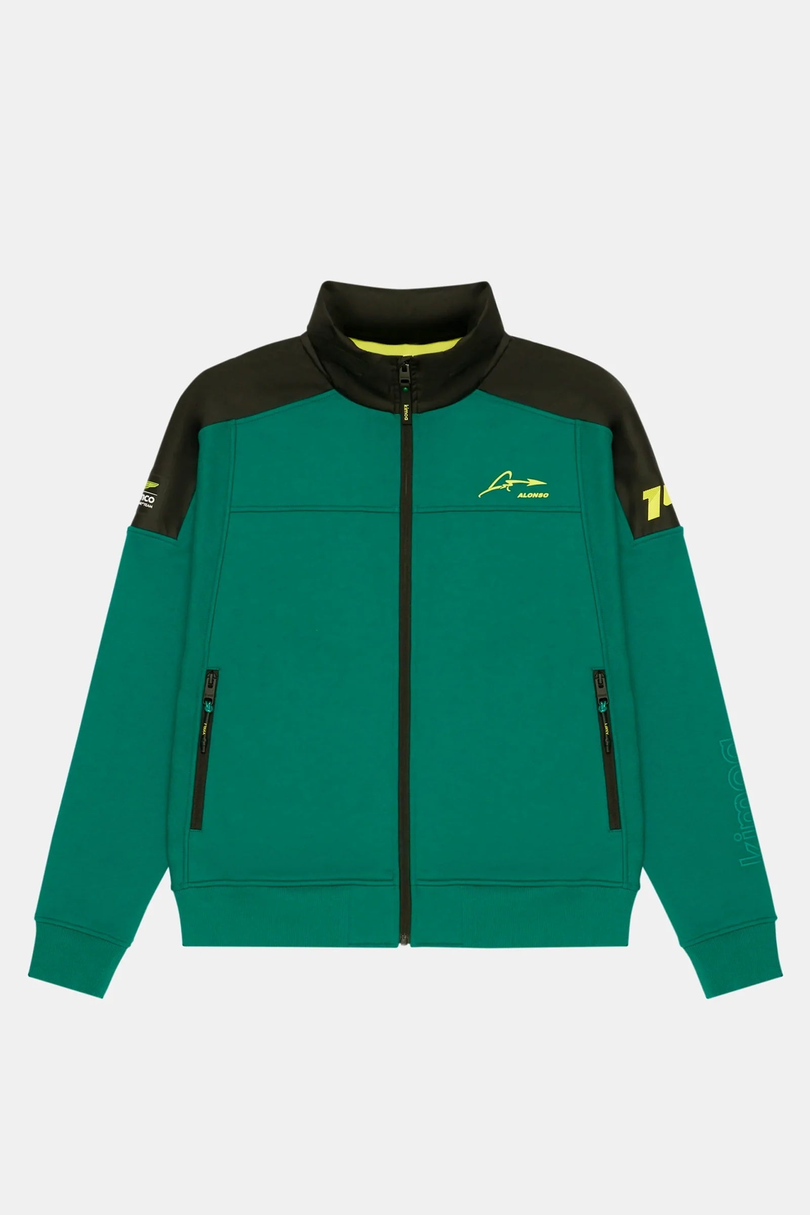 Aston Martin F1 Kimoa Fernando Alonso #14 Bicolor Sweat Jacket - Green ...