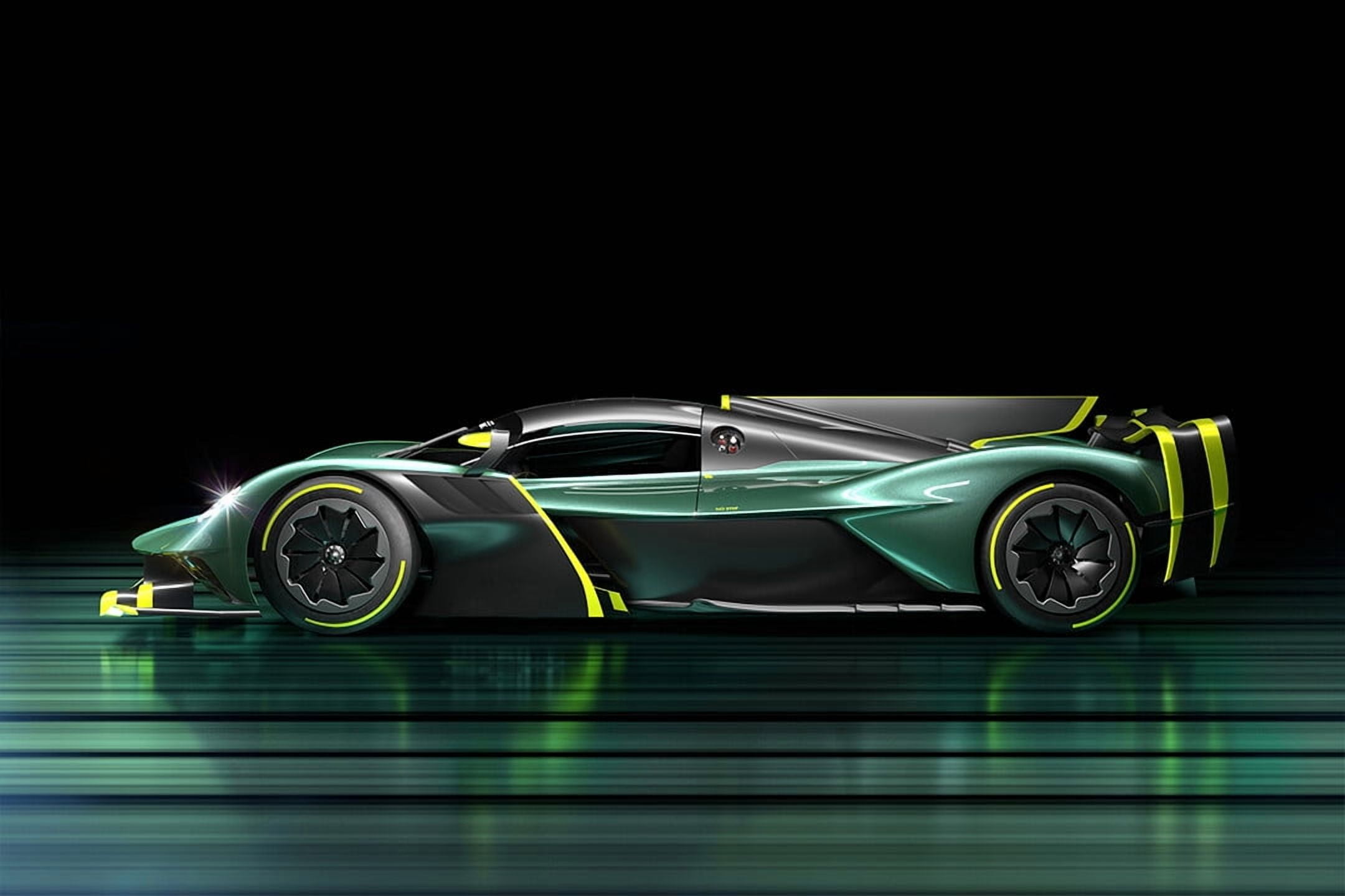 Aston Martin Valkyrie AMR PRO Side View Art Home Decor - 20x30 Inch ...