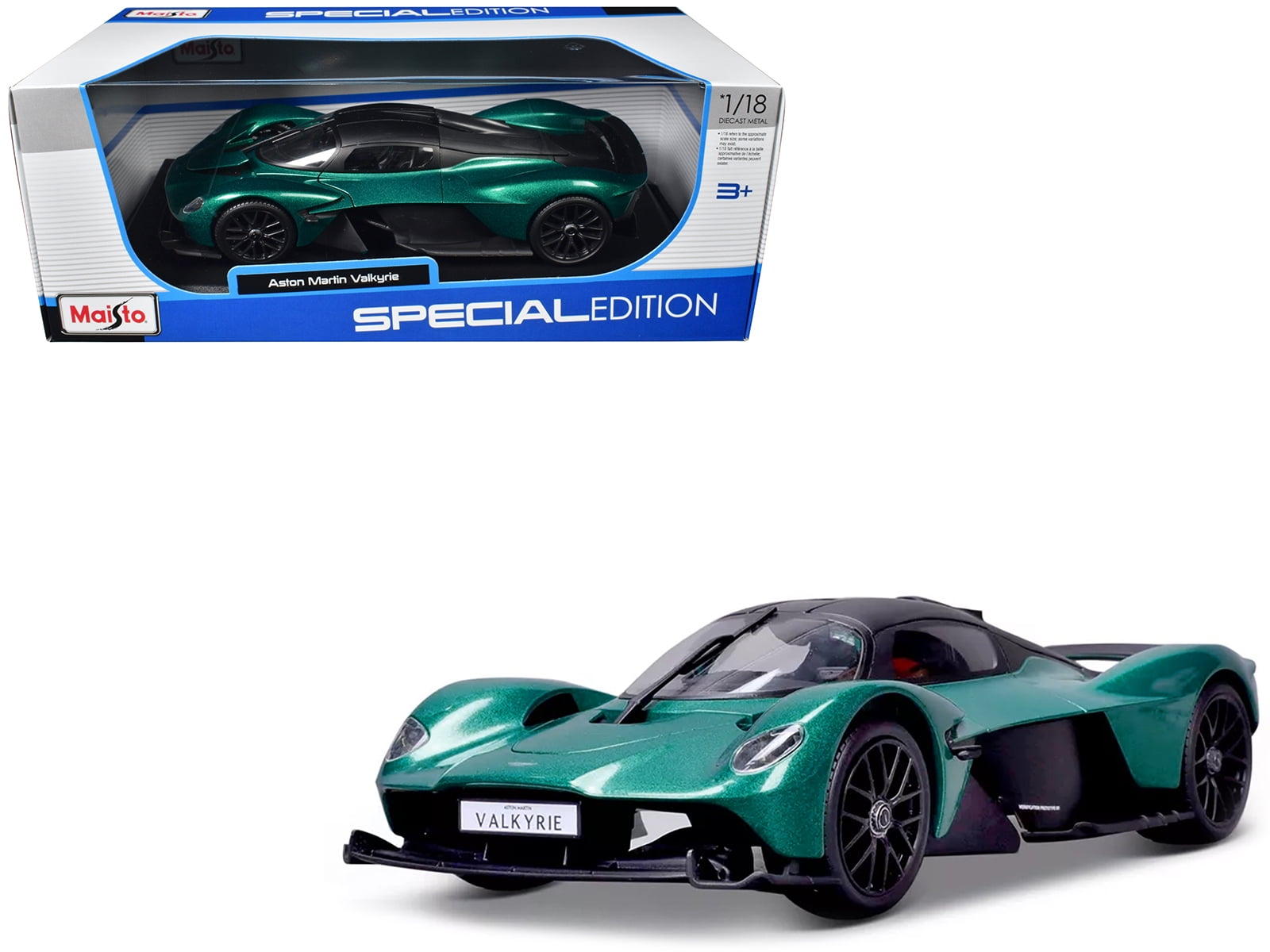 Aston Martin Valkyrie Green Metallic with Matt Black Top "Special ...