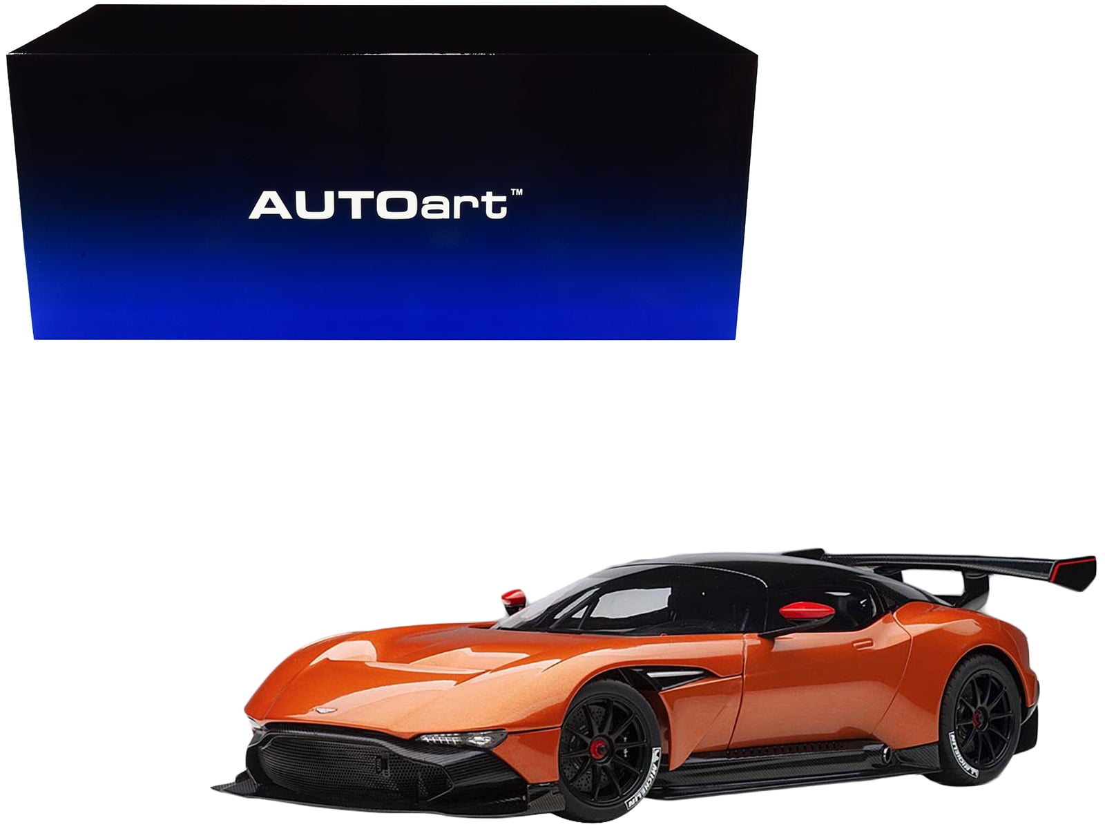Aston Martin Vulcan Madagascar Orange with Carbon Top 1/18 Model Car by ...