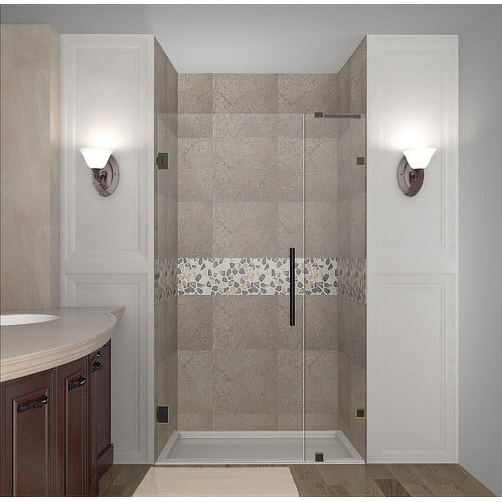 Aston Nautis 28 X 72 Hinged Completely Frameless Shower Door