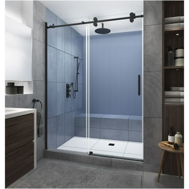 Aston Sdr984ez.Uc-6880-R Coraline Xl 80" High X 68" Wide Sliding Frameless Shower Door ...