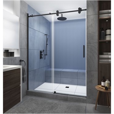 Aston Sdr984ez.Uc-6880-R Coraline Xl 80" High X 68" Wide Sliding Frameless Shower Door ...