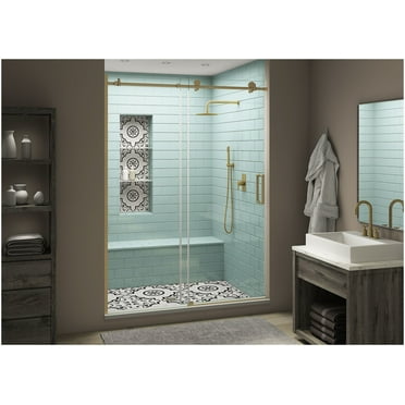 Aston Sdr984ez.Uc-7280-R Coraline Xl 80" High X 72" Wide Sliding Frameless Shower Door ...