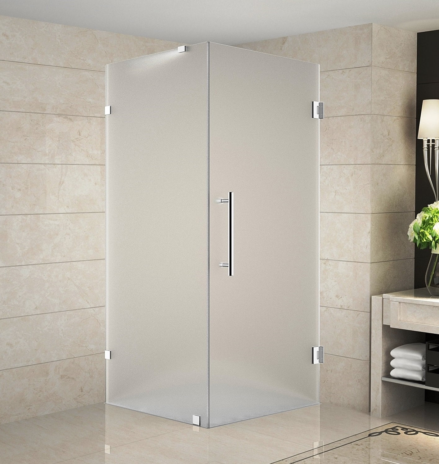 Aston Sen988f-32-10 Aquadica 32" Wide X 32" Deep X 72" High Frameless ...