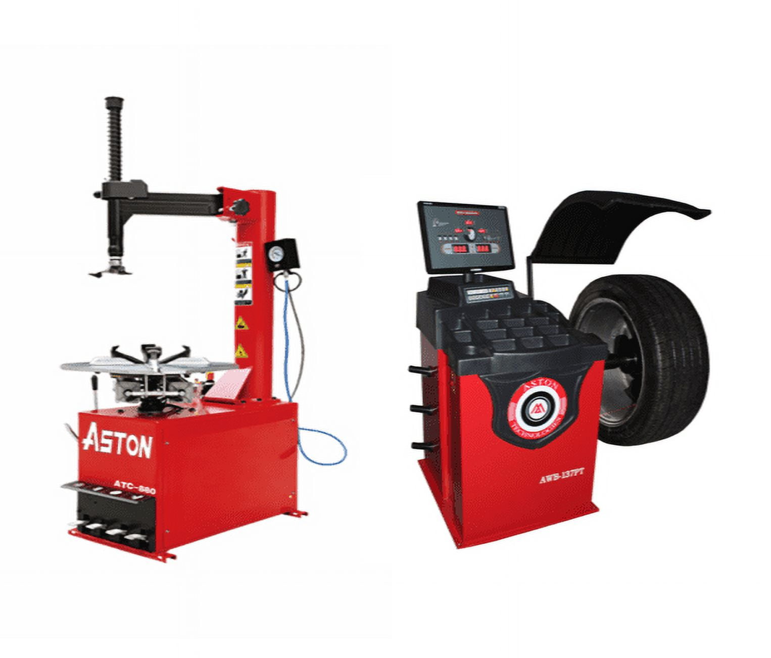 Aston Technologies Tire Changer & Wheel Balancer Combo for Efficient ...