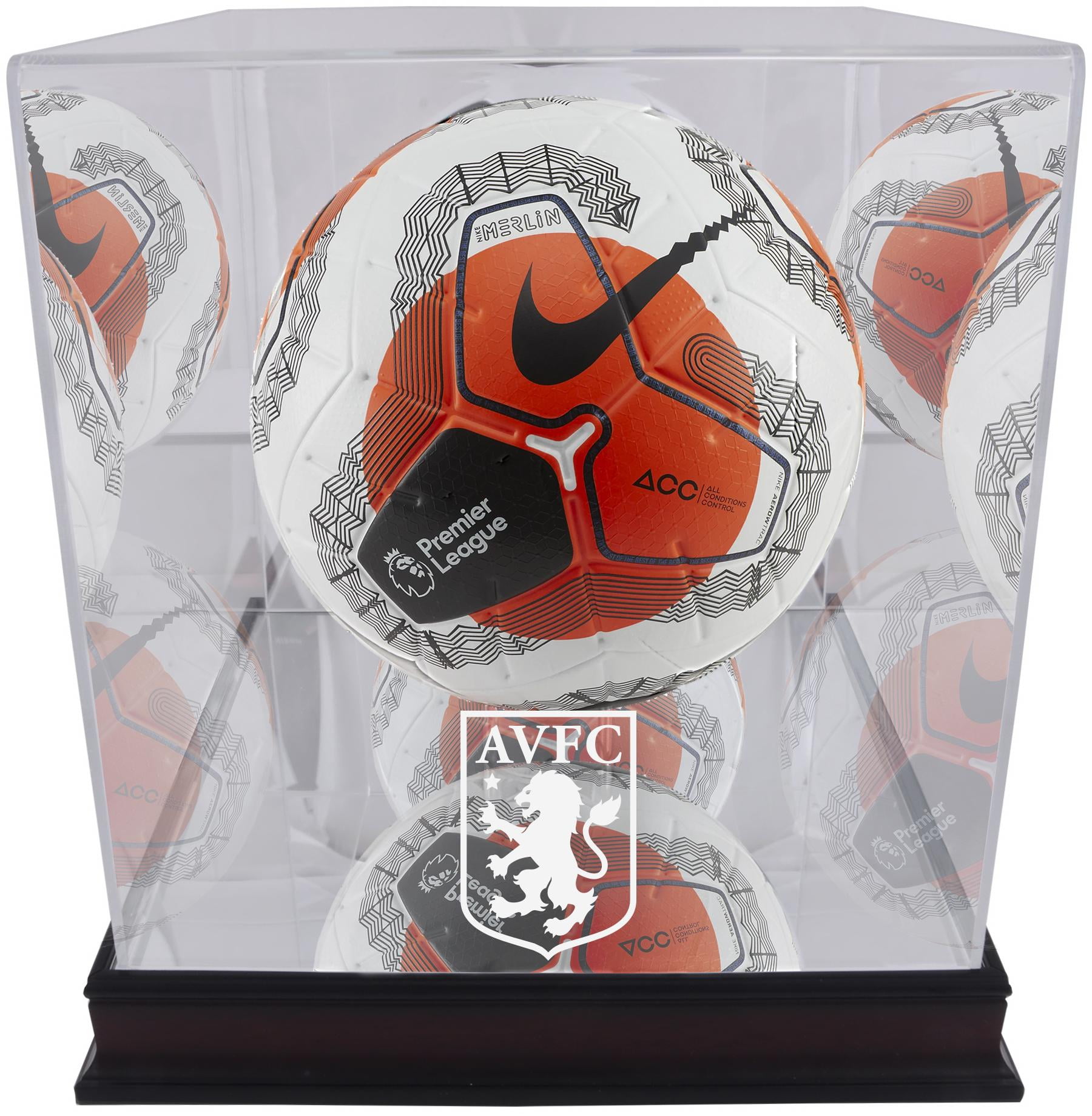 Aston Villa FC Mahogany Team Logo Soccer Ball Display Case - Walmart.com