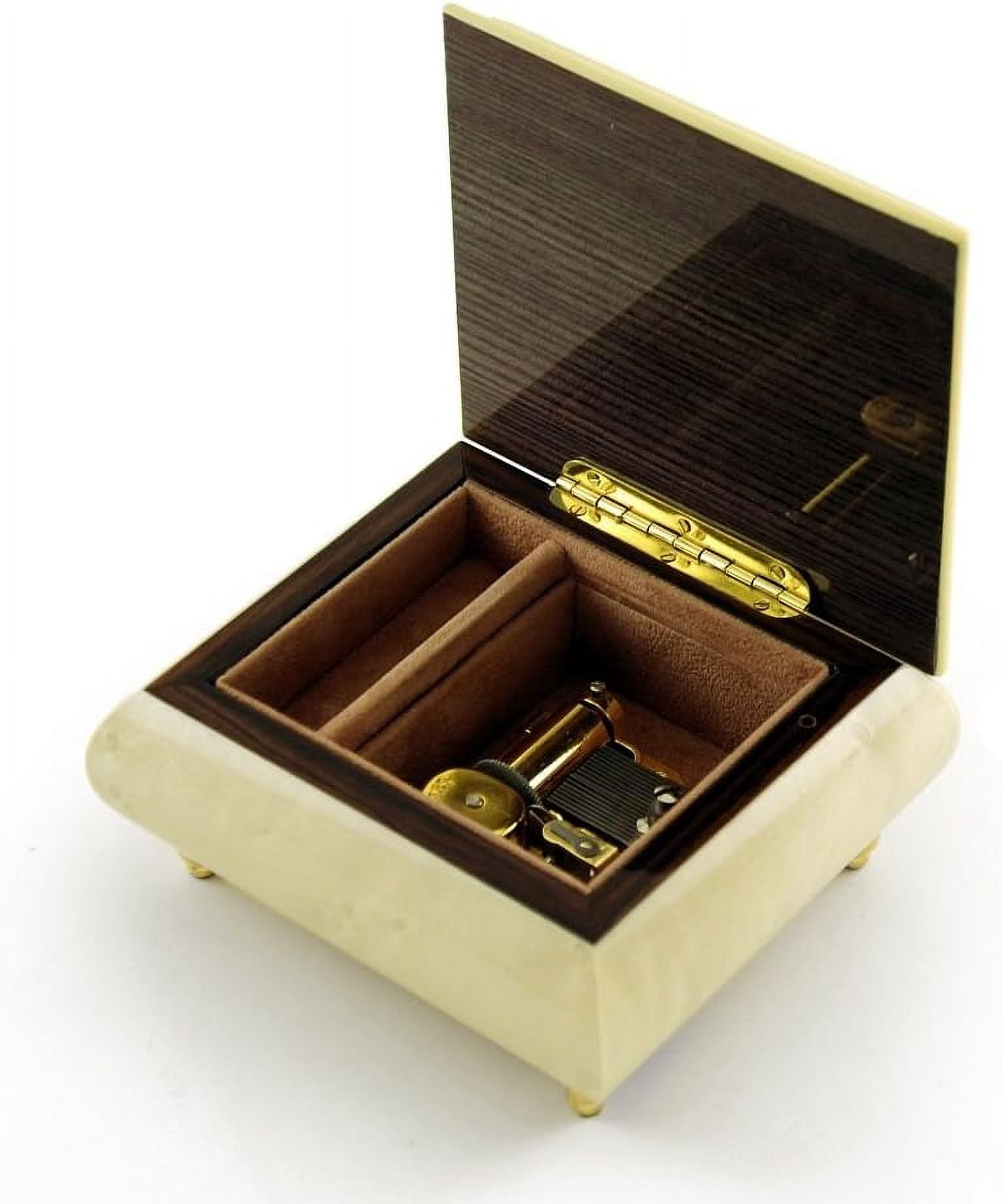 Astonishing Hand Inlay of an Irish Celtic Shamrock Sorrento Musical Box ...