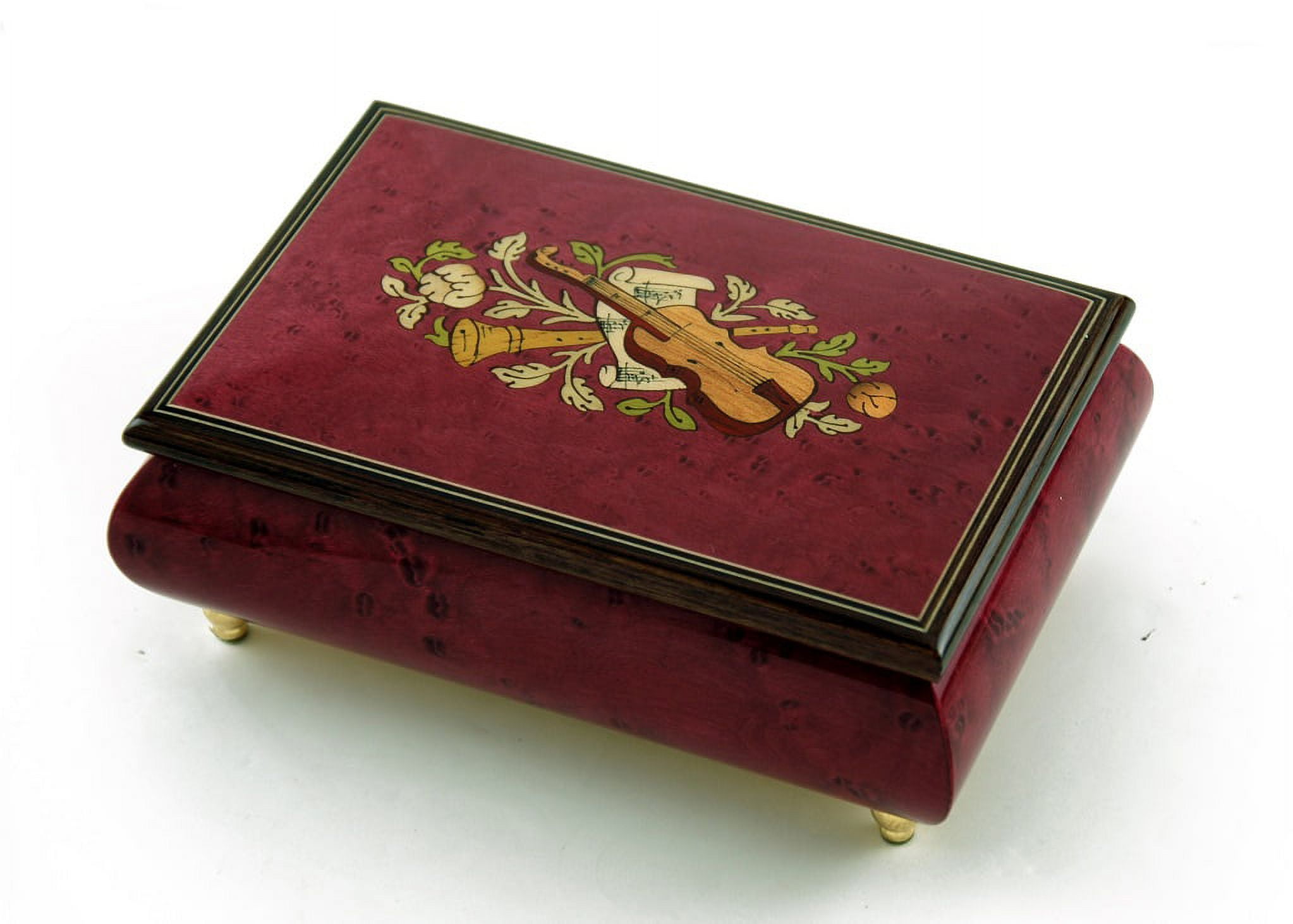 Astonishing Handcrafted 30 Note Red Wine Musical Instrument Theme Wood ...