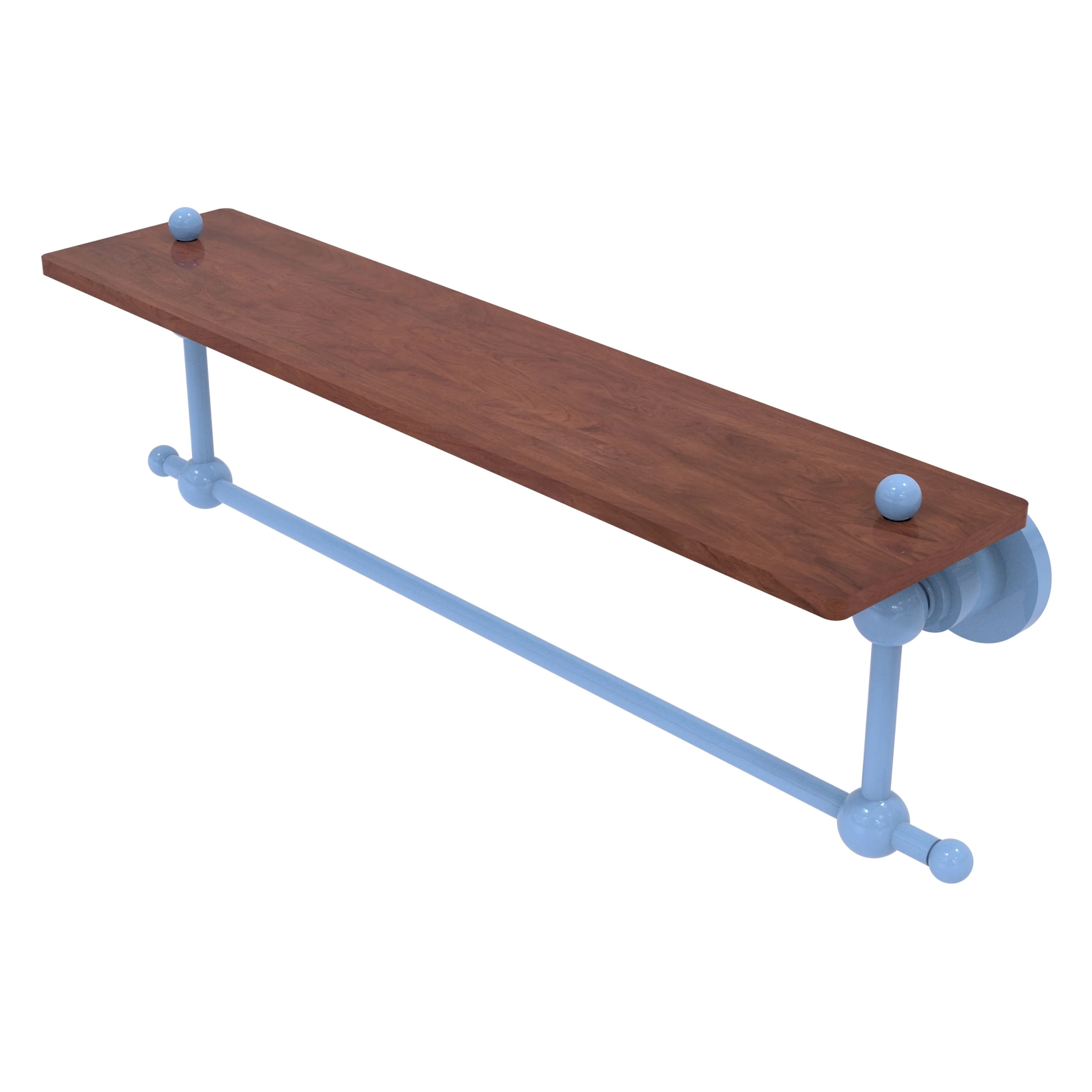 Astor Place Collection Solid IPE Ironwood Shelf with Integrated Towel ...