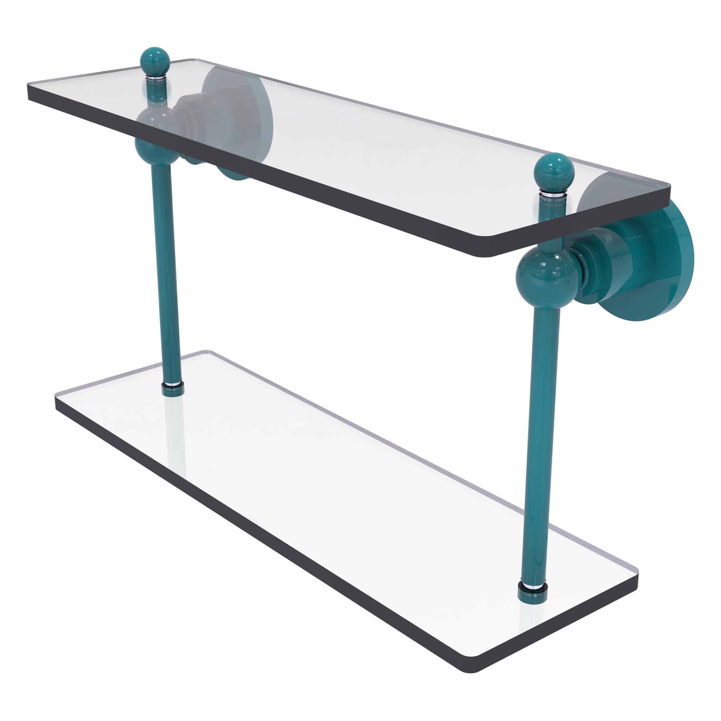 Astor Place Two Tiered Glass Shelf - Walmart.com